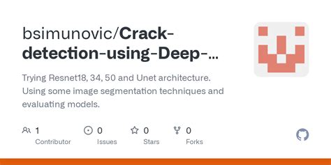 GitHub Bsimunovic Crack Detection Using Deep Learning Trying