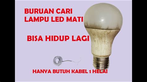 BURUAN CARI LAMPU LED YANG MATI MASIH BISA DISELAMATKAN YouTube