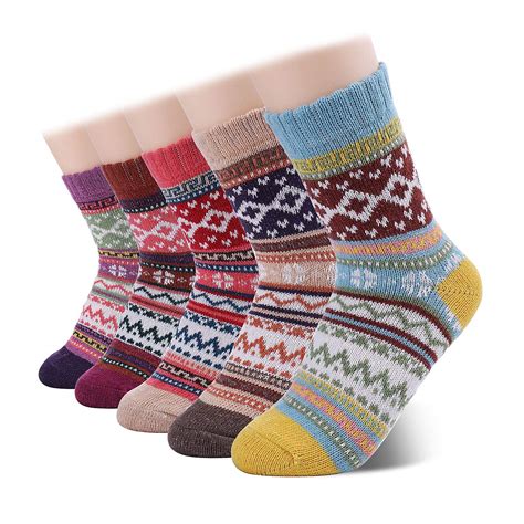 SHOLOV Calcetines Mujer Calcetines Antideslizantes Termicos Mujer