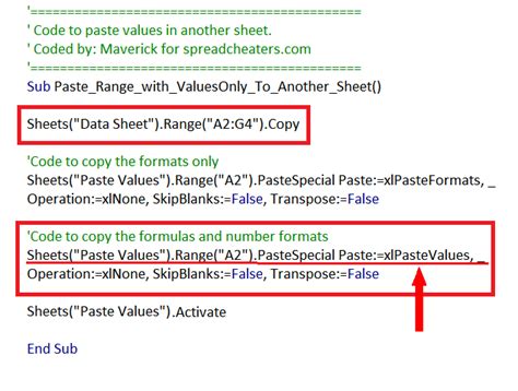 How To Paste Values Using Vba In Excel Spreadcheaters