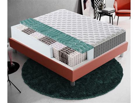 Matelas ressorts ensachés 160x200 cm accueil mémoire de forme
