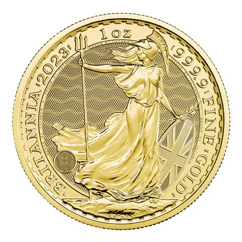 Englische Britannia King Charles III Goldmünze 2023 999 9 Gold 1 Unze