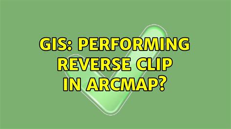 GIS Performing Reverse Clip In ArcMap 11 Solutions YouTube