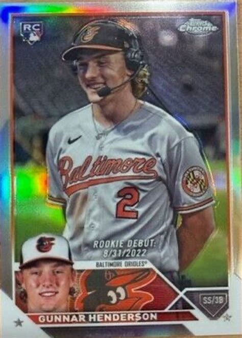 Gunnar Henderson 2023 Topps Chrome Logofractor Edition Base 2 Price