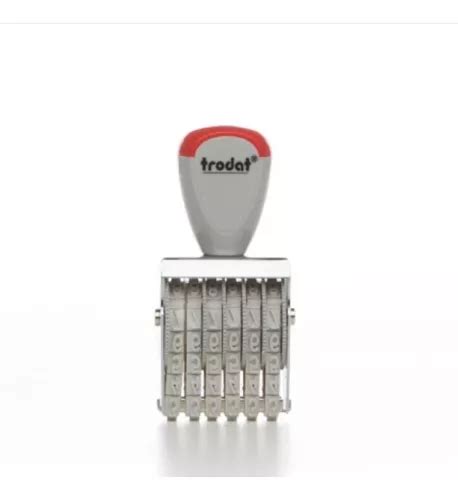 Sello De Goma Numerador Manual Trodat 1556 Letra 5mm 6 Digit MercadoLibre