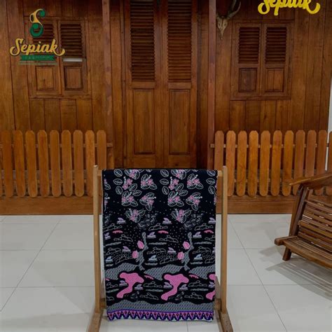 Jual Sepiak Belitong Kain Batik Cetak Motif Batu Garuda Simpor Oleh