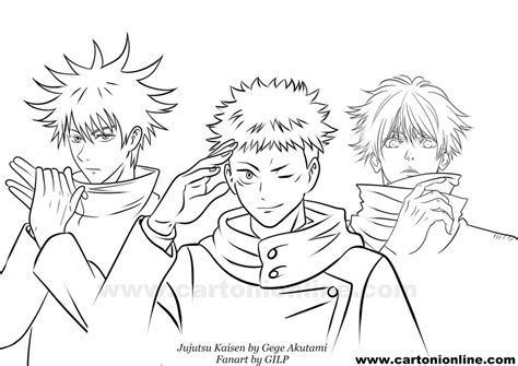 Coloriages Jujutsu Kaisen