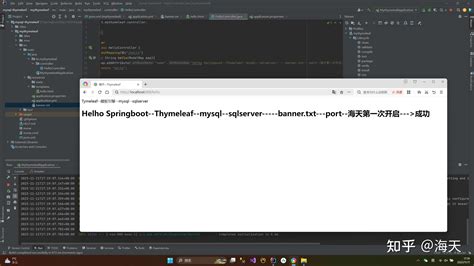 springboot thymeleaf mysql sqlserver banner txt port 海天第一次开启 成功 知乎
