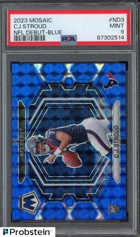 Cj Stroud Mosaic Nd Nfl Debut Blue Price Guide Sports