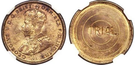 1 Shilling George V Obverse Trial British West Africa Numista
