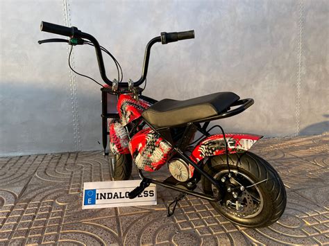 MINI MOTO ELÉCTRICA INFANTIL 36V Y 300W BATERÍA DE LITIO ROJA