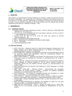 ESPECIFICAÇÕES TÉCNICAS DE VESTIMENTAS RESISTENTES especifica 199