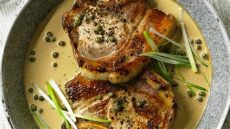 Côtes de porc à la moutarde et crème rapide découvrez les recettes de