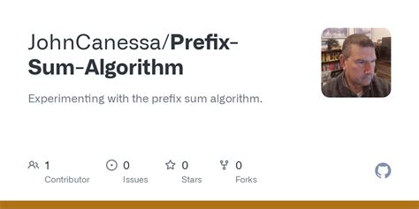 github johncanessa prefix sum algorithm experimenting with the prefix sum algorithm