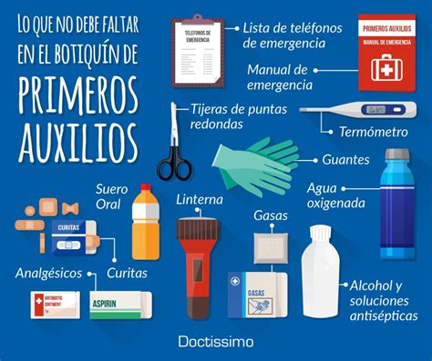 Cuáles son los elementos esenciales que deben incluirse en un botiquín