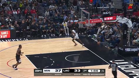 Jaden McDaniels With A Dunk Vs The LA Clippers Yahoo Sports
