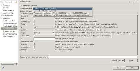 multiple version support in the ide scala installations scala ide for eclipse