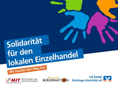 Solidarität für den lokalen Einzelhandel Wir halten auch in schweren