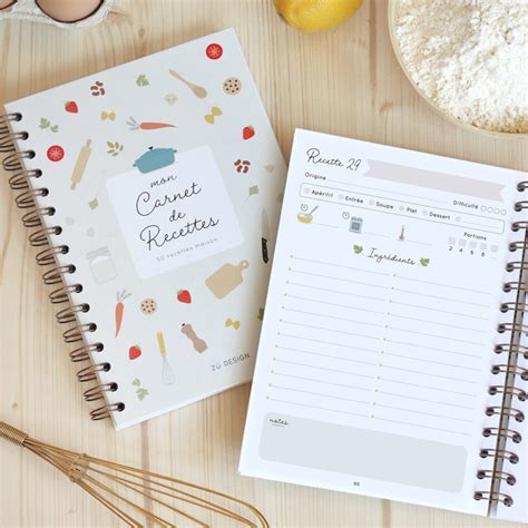 Carnet De Recettes Remplir Spirales Imprim En France