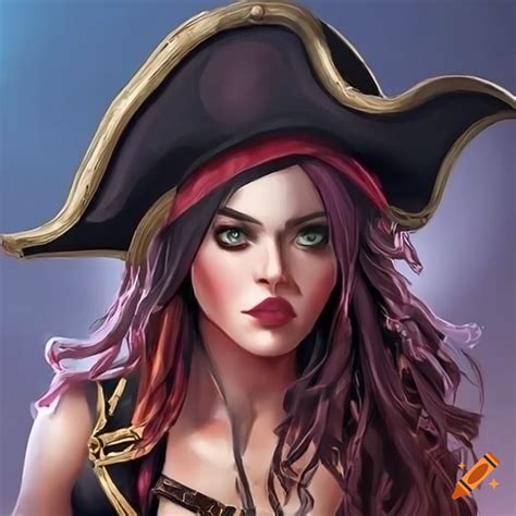 Illustration Of A Female Space Pirate With Cat Ears On Craiyon