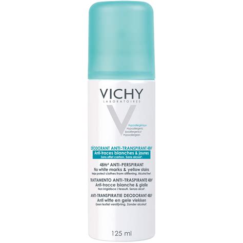 Vichy Déodorant anti transpirant 48h anti traces blanches jaunes
