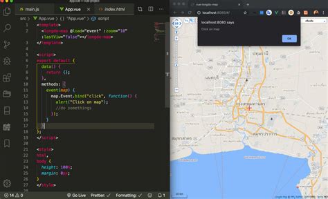 สอนการใช Map API รวมกบ Vue js สรางแผนทออนไลนบน Web Application