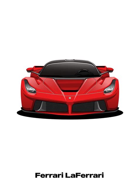 Ferrari LaFerrari Poster Picture Metal Print Paint By Conceptual