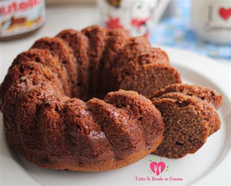 Ciambella Alla Nutella Bimby Soffice Tutto Fa Brodo In Cucina