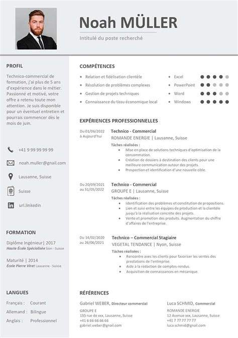 Mod Le De Cv Classique Word Gratuit T L Charger