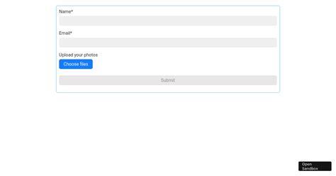 Add CDN URLs From Multi Upload As Hidden Fields Preview Codesandbox
