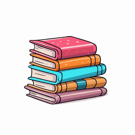 Premium Vector Hand Drawn Stack Of Books