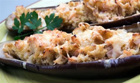 Aubergines Farcies Au Couscous Et Champignons Au Thermomix Recettes