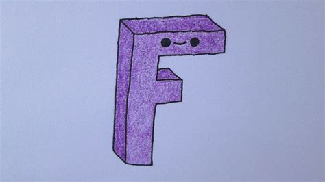 Cómo dibujar la letra F YouTube