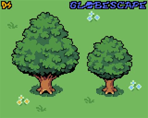 Pixilart Globescape Trees By Dawgsnatcher