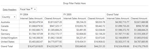 Lesson 2 Bind A Pivot Grid To An OLAP Cube NET WPF Controls