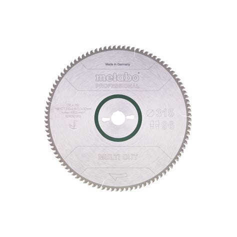 Metabo Lame de scie circulaire Bois ø315x30 96Dts 628092000