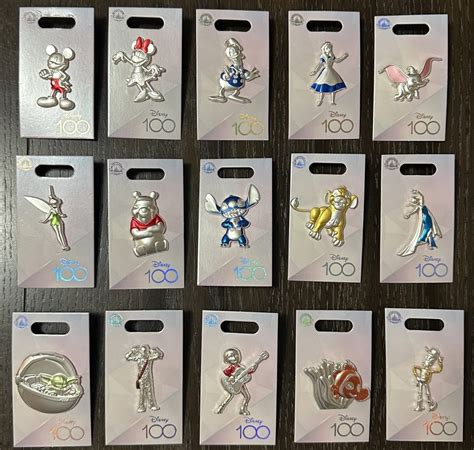 Lot Of 33 Walt Disney Legacy 100 Years Of Magic Celebration Pins