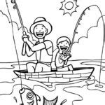 Desenhos De Pescador Para Imprimir E Colorir
