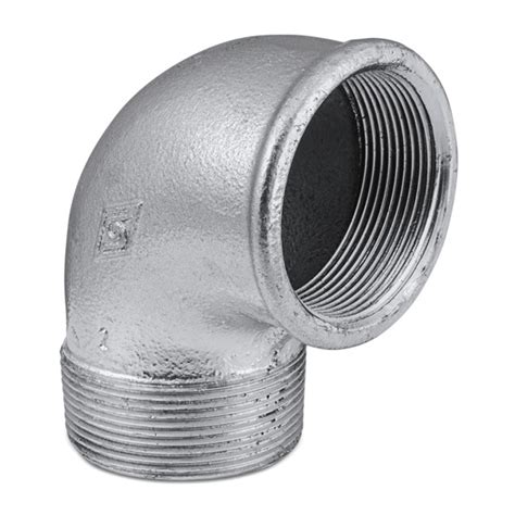 Cotovelo joelho Galvanizado Macho x Fêmea MF x 90º