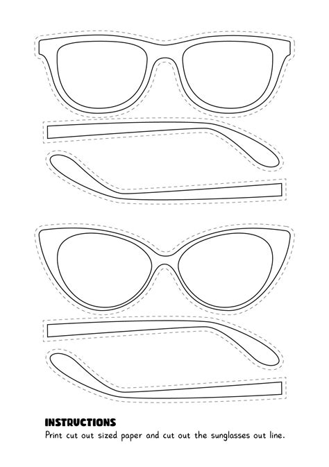 Printable Crafts Free Printables Harry Potter Glasses Paper