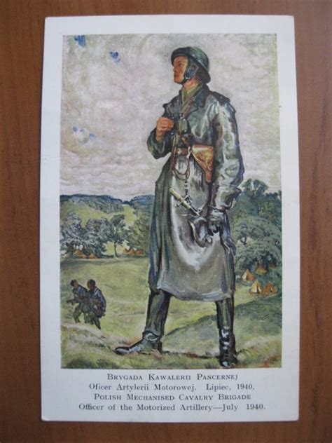 Oficer Art Mot Brygada Kawalerii Panc Przed 1945 12420523169