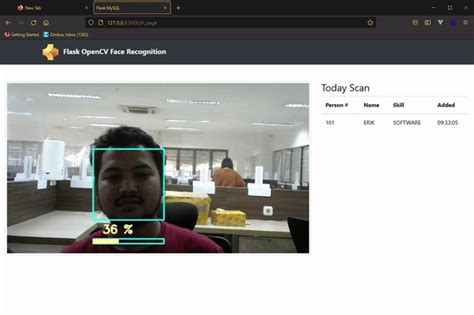 Face Recognition Menggunakan Flask OpenCV MySQL Dan AJAX