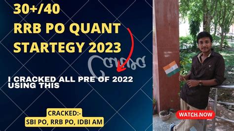 Rrb Po Clerk Quant Strategy Quant For All Po Pre How To Score