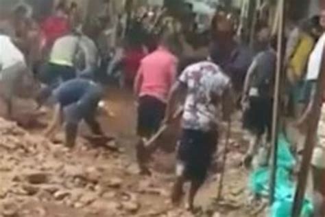 Rumores de ouro moradores da Colômbia invadem e transformam obra em