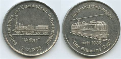 Deutschland Medaille Eisenbahn Geburtsstunde Der Eisenbahnen Nd