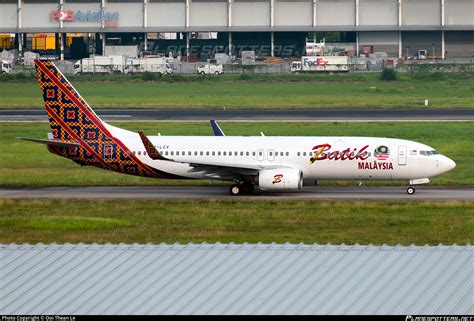 9M LCV Batik Air Malaysia Boeing 737 8U3 WL Photo By Ooi Thean Le ID