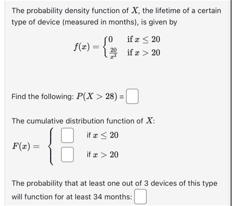solved the following density function describes a random