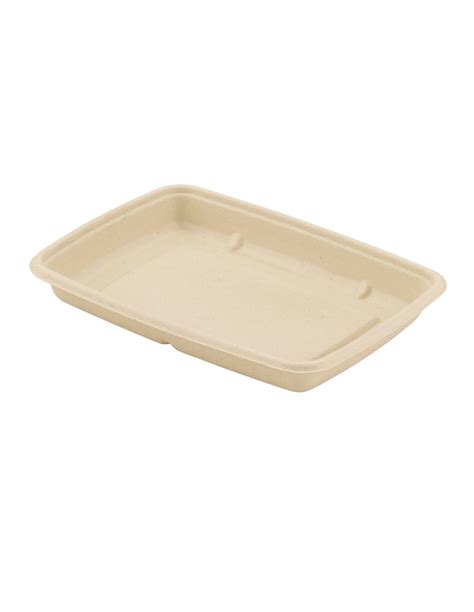 Boîte biodégradable en pulpe de canne à sucre