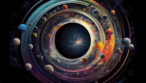 Spacecraft Orbits Planet In Stunning Outer Space Backdrop Generated By