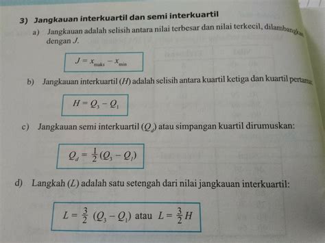 Rumus Jangkauan Interkuartil